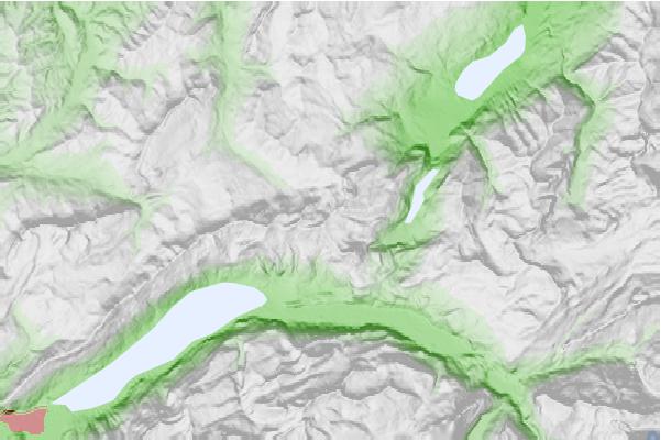 Lungern/Schoenbueel Skigebied Gids, Lokaliteitkaart en Lungern ...